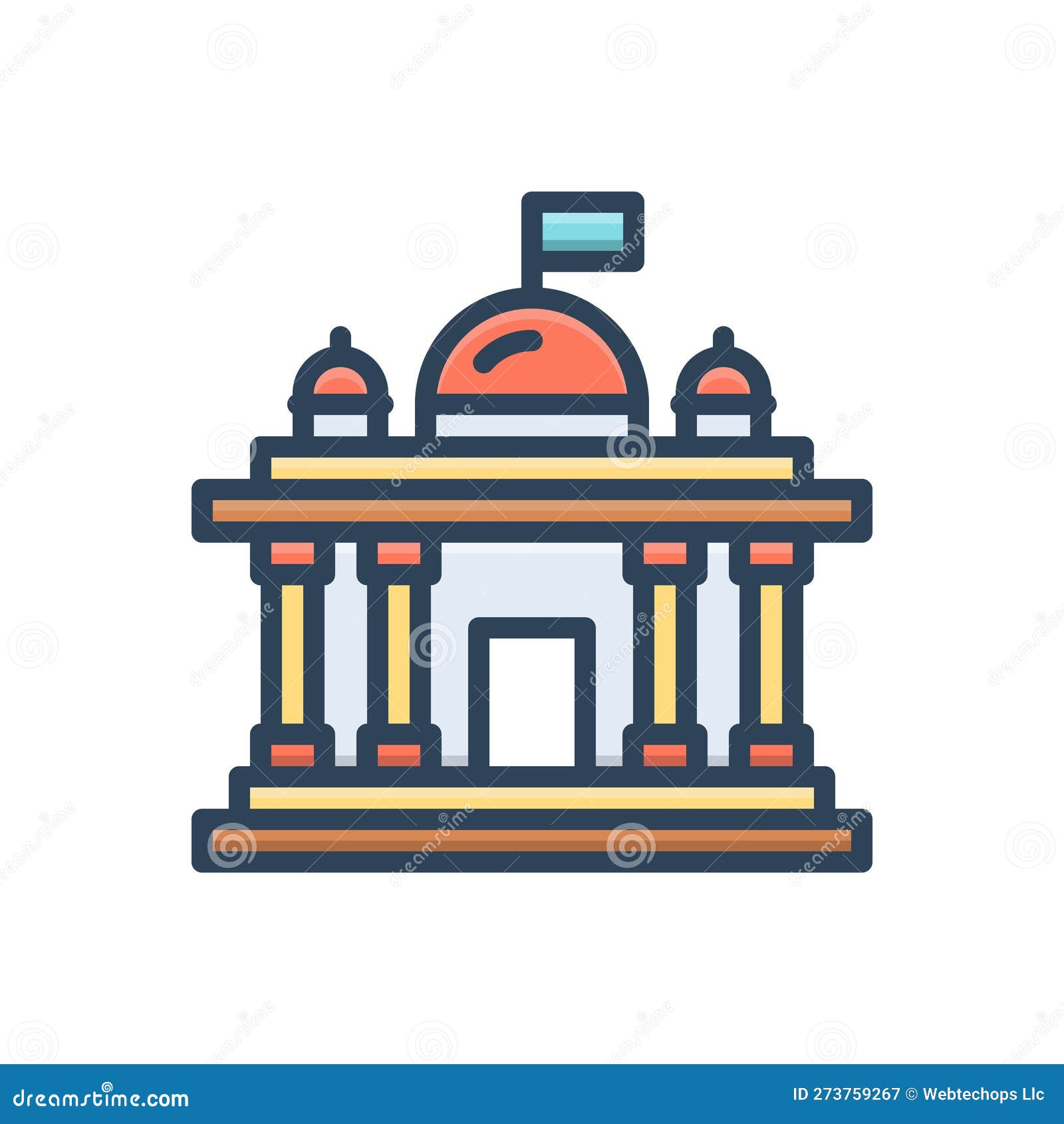 Color Illustration Icon for Regime, System and Management Stock ...