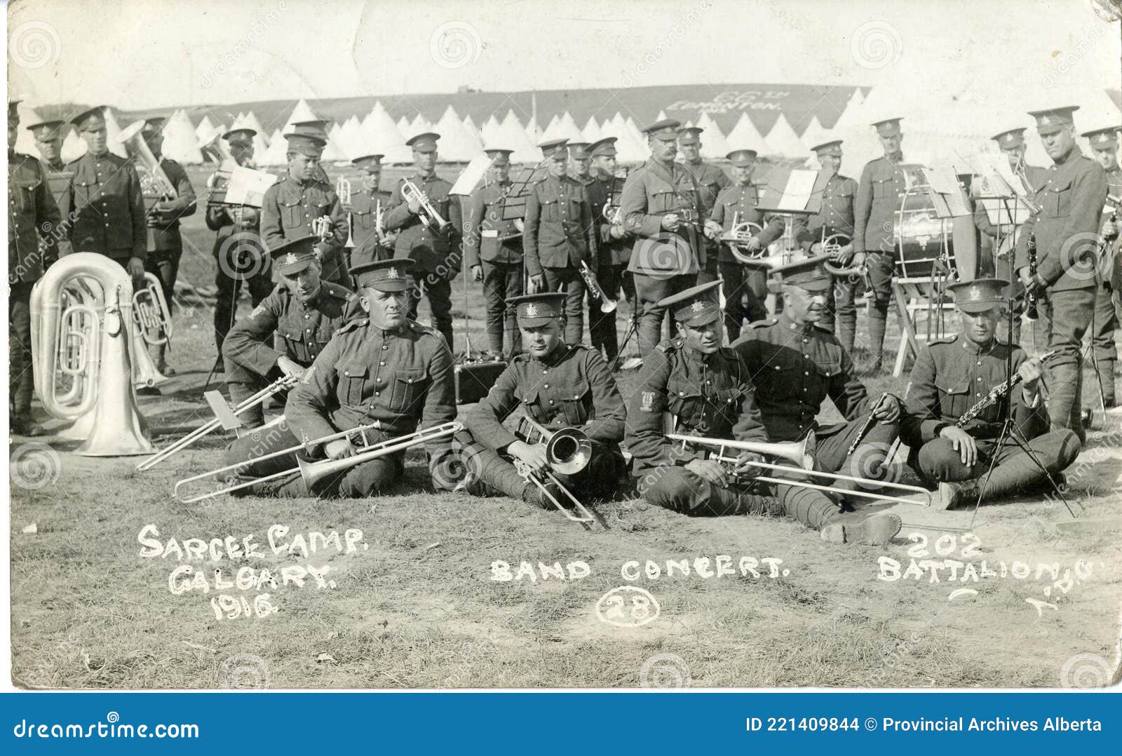 Regimental Band Of The 202nd Battalion Picture. Image: 221409844