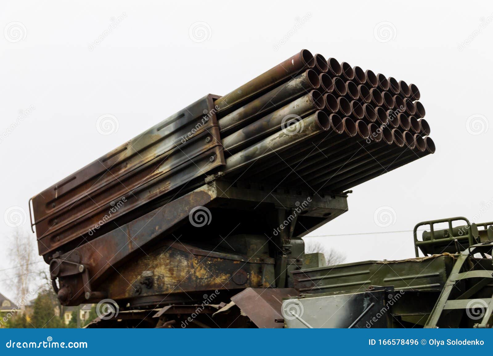 Regimental Multiple Launch Rocket System Stock Photo - Image of green ...