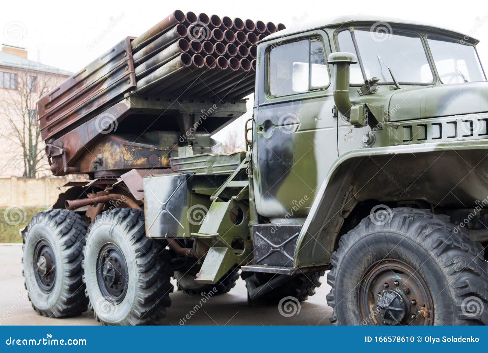 Regimental Multiple Launch Rocket System. Military Rocket Artillery ...