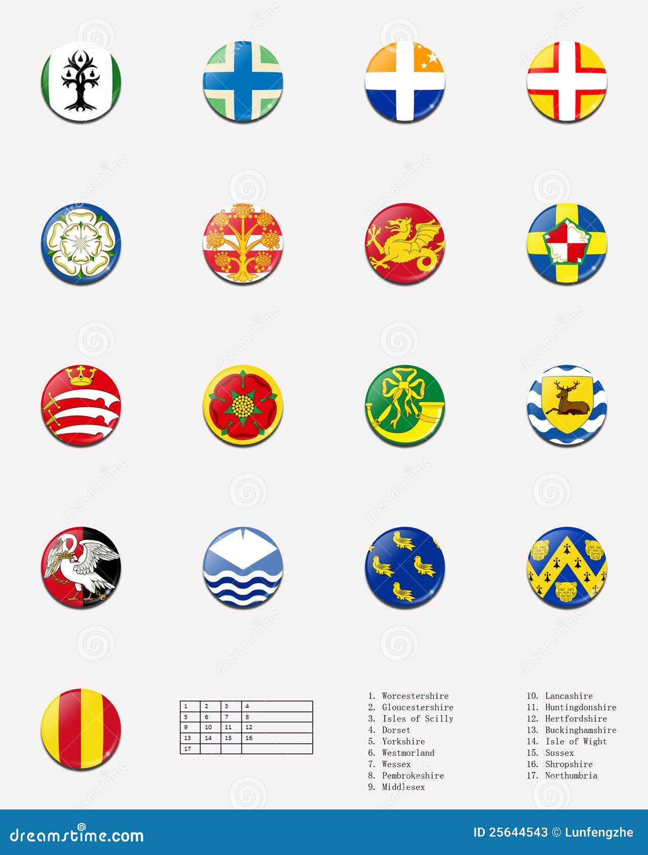 Regional and Cities Flags Ball of UK 2/2 Stock Illustration ...