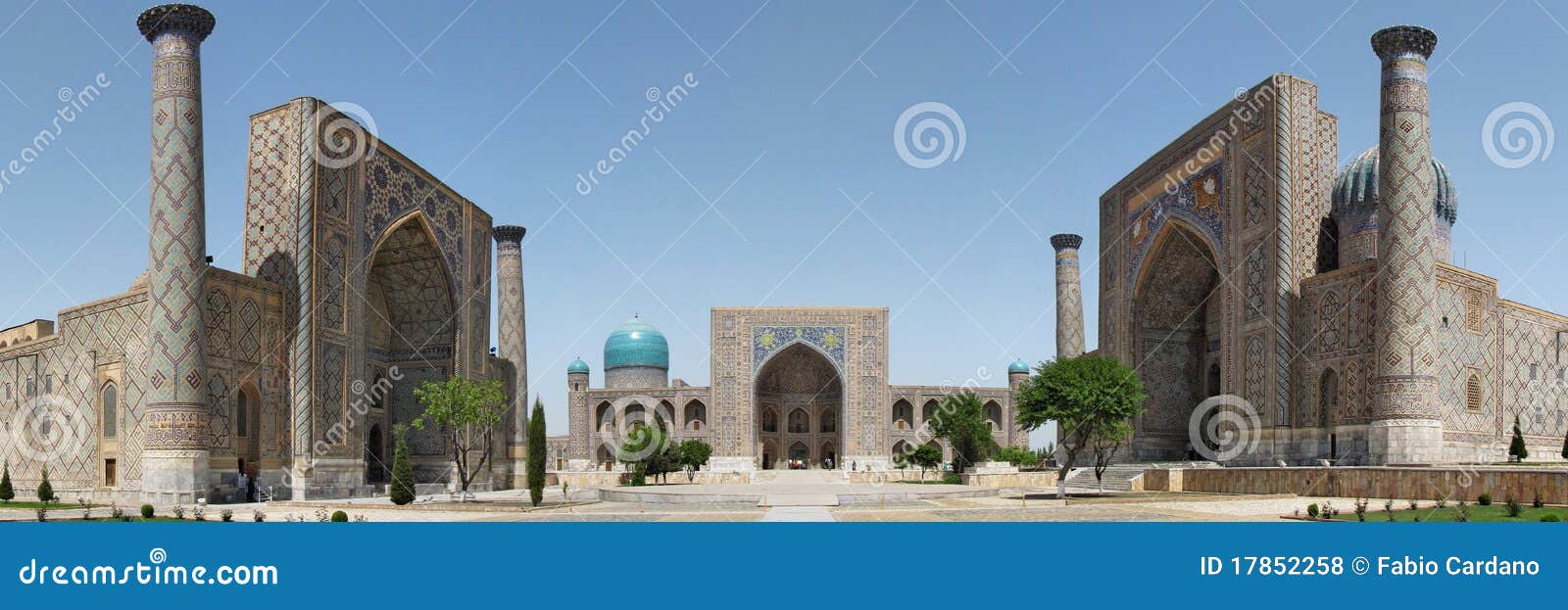 Registan square stock photo. Image of ornate, minaret - 17852258