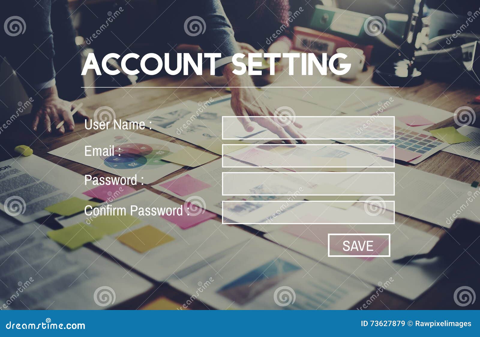 Register Account Setting Sign-Up Enter Subscribe Concept Stock Image ...