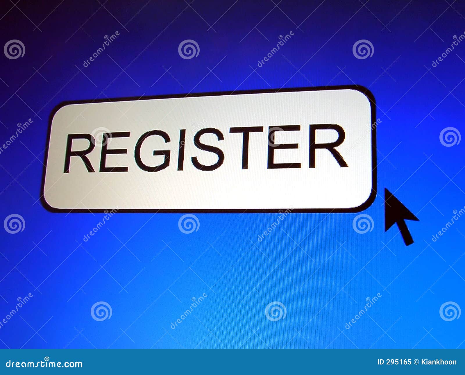 Register Button stock illustration. Illustration of clicking - 295165