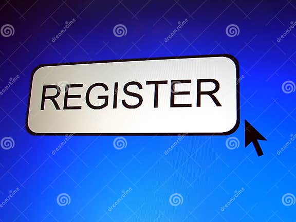 Register Button stock illustration. Illustration of clicking - 295165