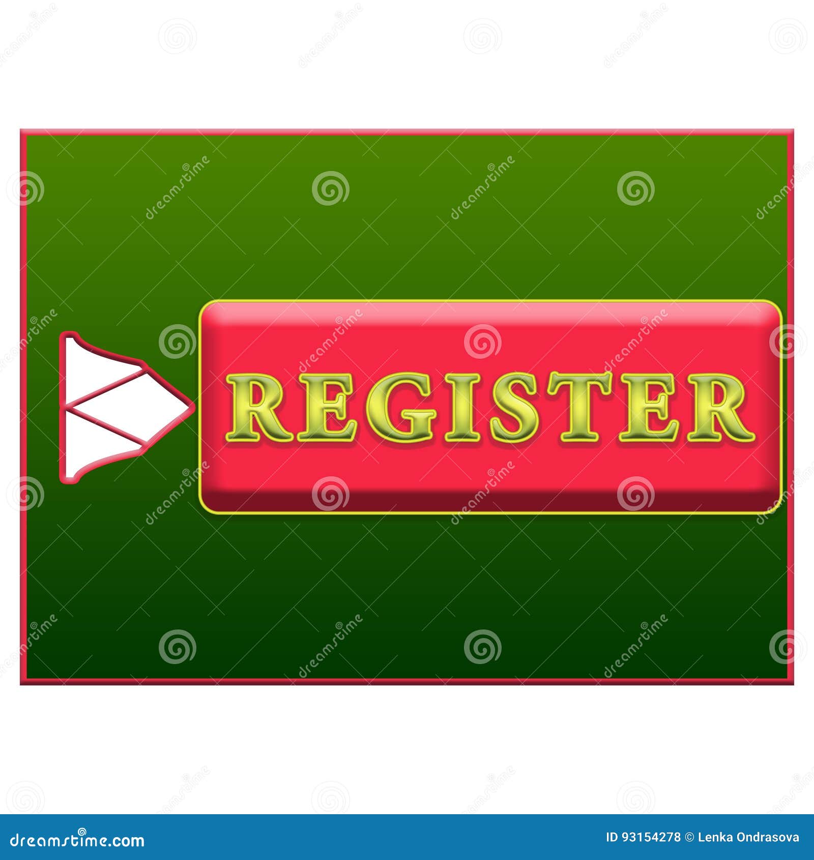 Register button stock illustration. Illustration of account - 93154278