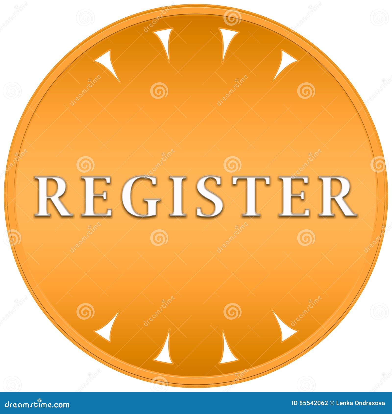 Register button stock illustration. Illustration of circle - 85542062