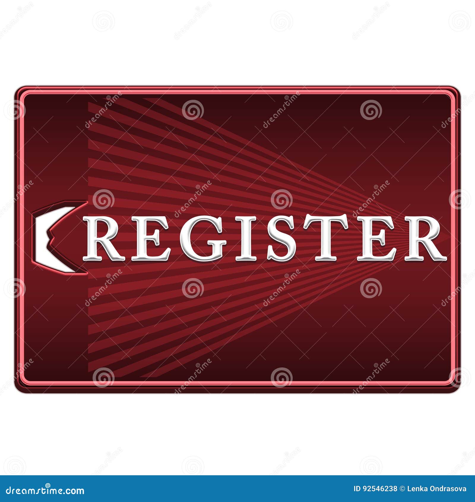 Register button stock illustration. Illustration of button - 92546238