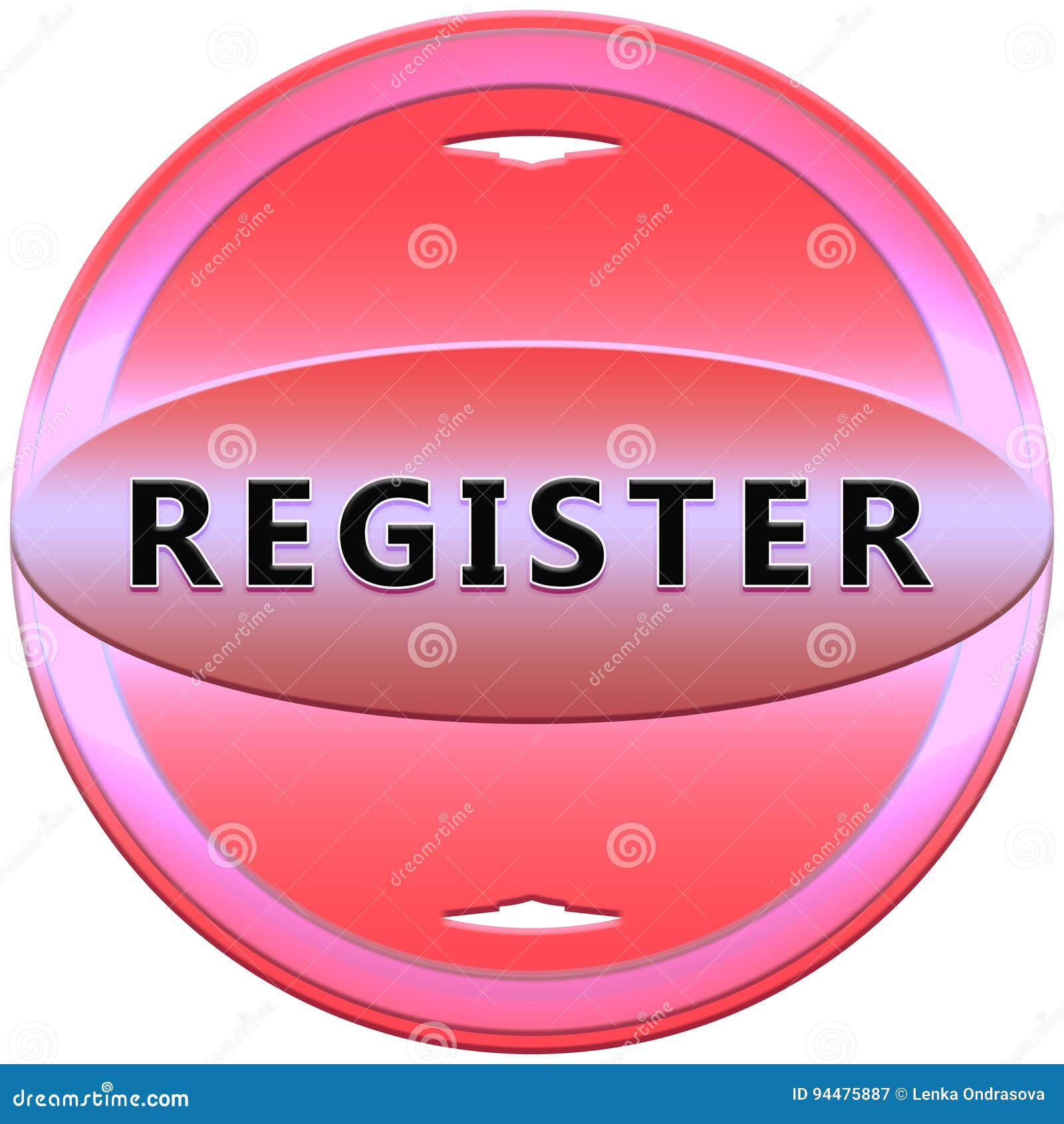 Register button stock illustration. Illustration of banner - 94475887