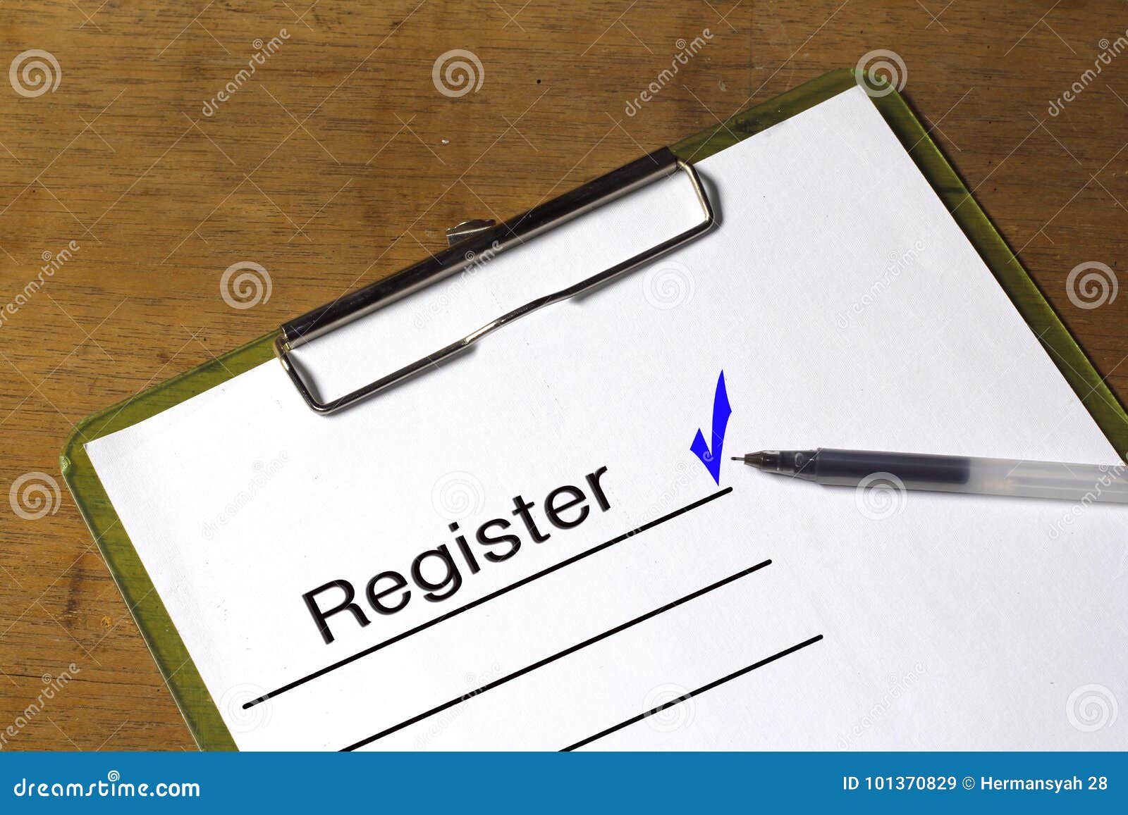 Register and check list stock image. Image of label - 101370829