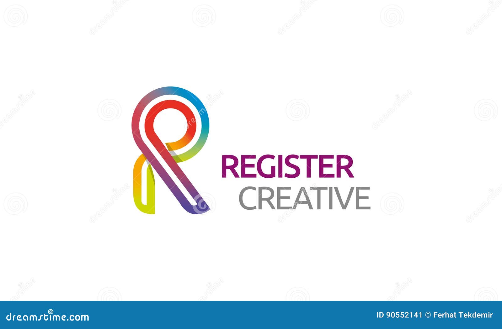 Register Creative Logo stock illustration. Illustration of register ...
