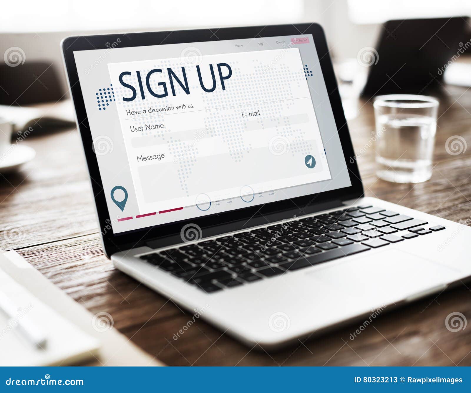 Register Enquiry Online Web Page Concept Stock Image - Image of ...