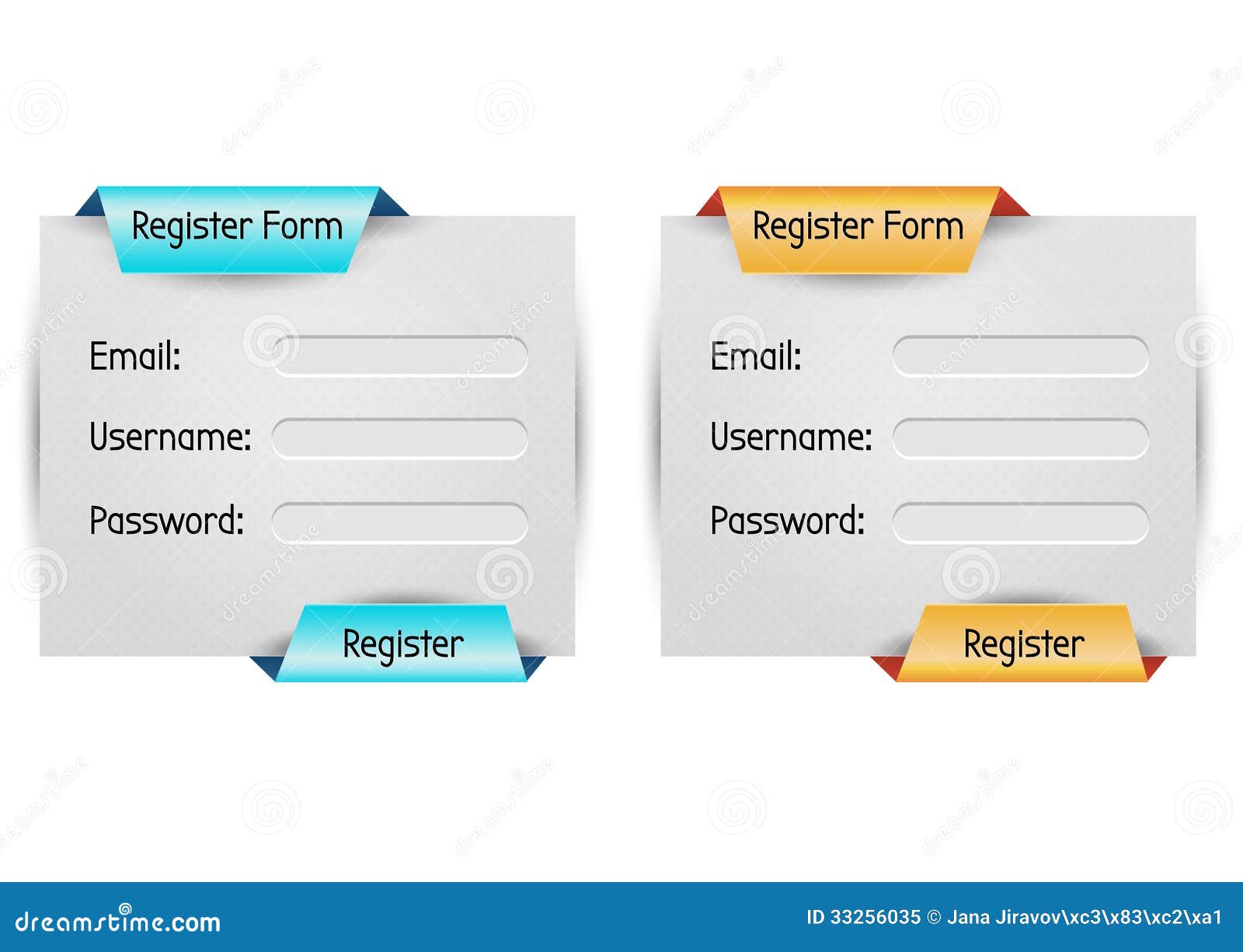 Register form stock illustration. Illustration of register - 33256035