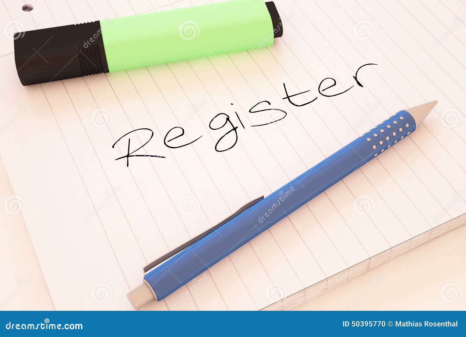 Register stock illustration. Illustration of security - 50395770