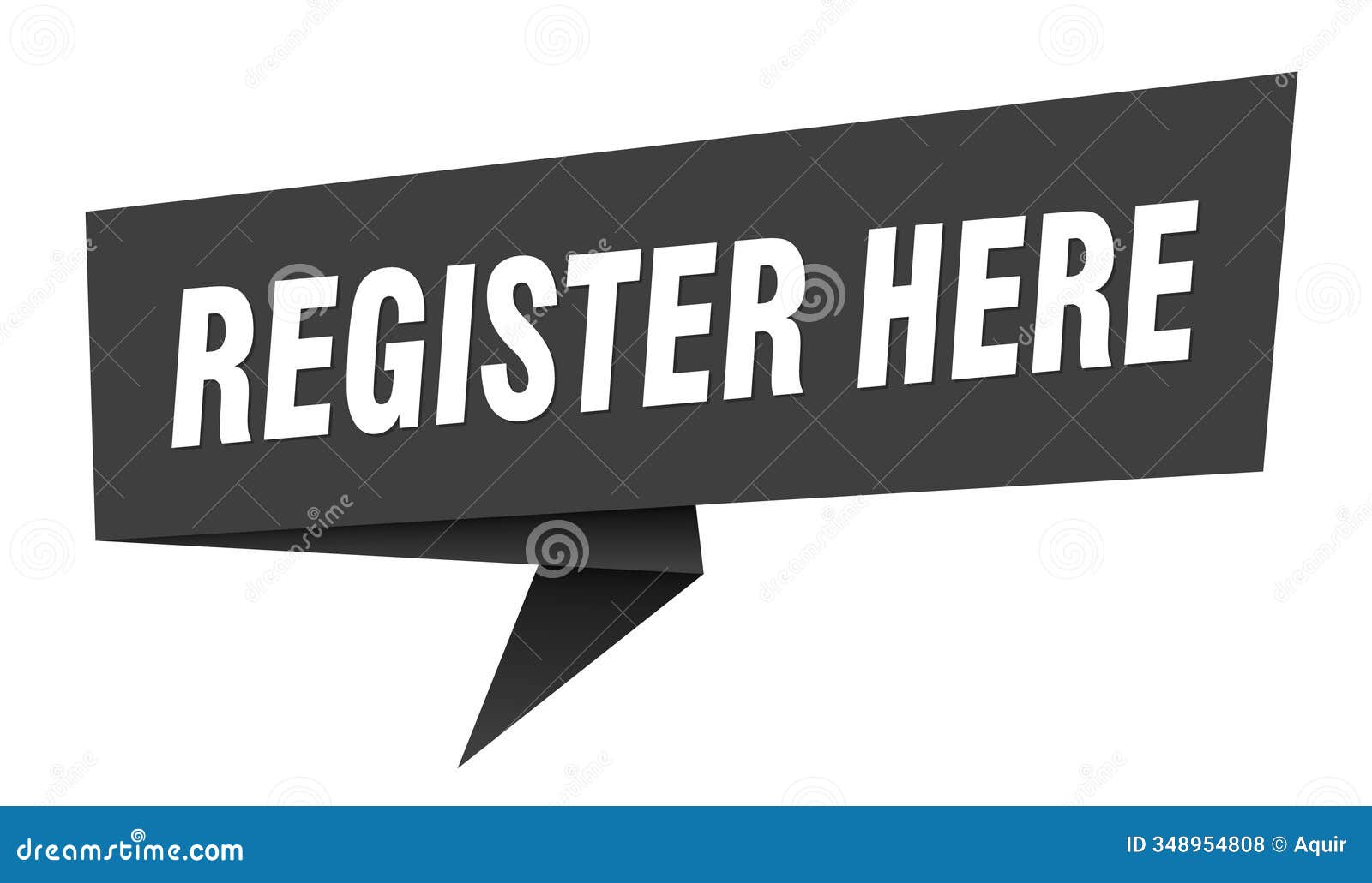 Register Here Banner. Register Here Speech Bubble, Label, Sticker, Sign ...