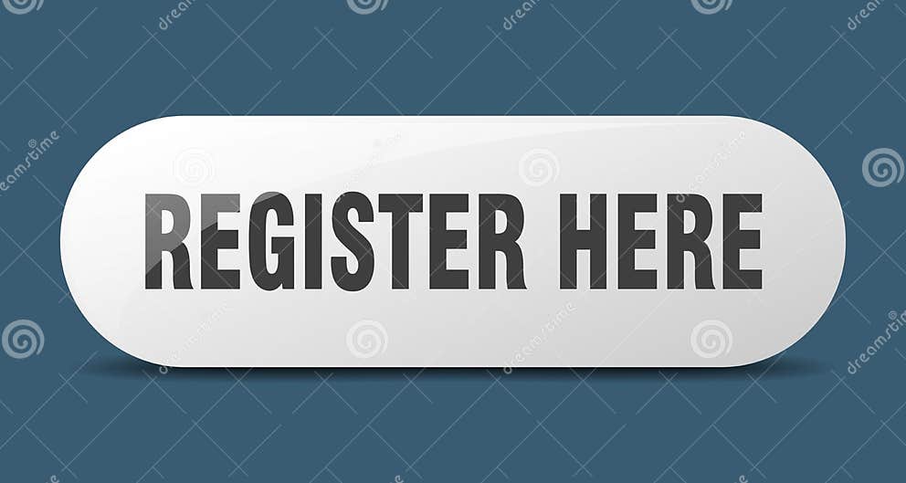 Register Here Button. Register Here Sign. Key. Push Button Stock Vector ...