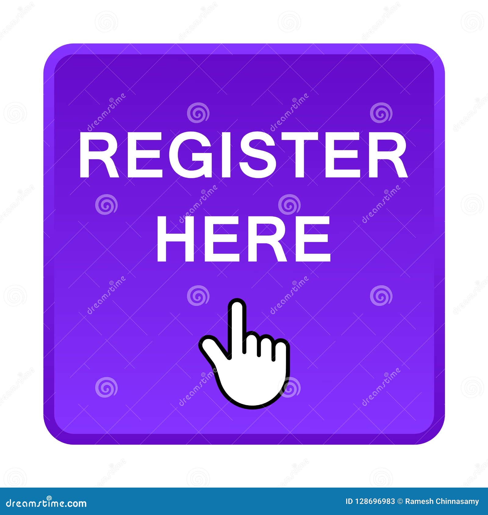 Register here button stock vector. Illustration of computer - 128696983