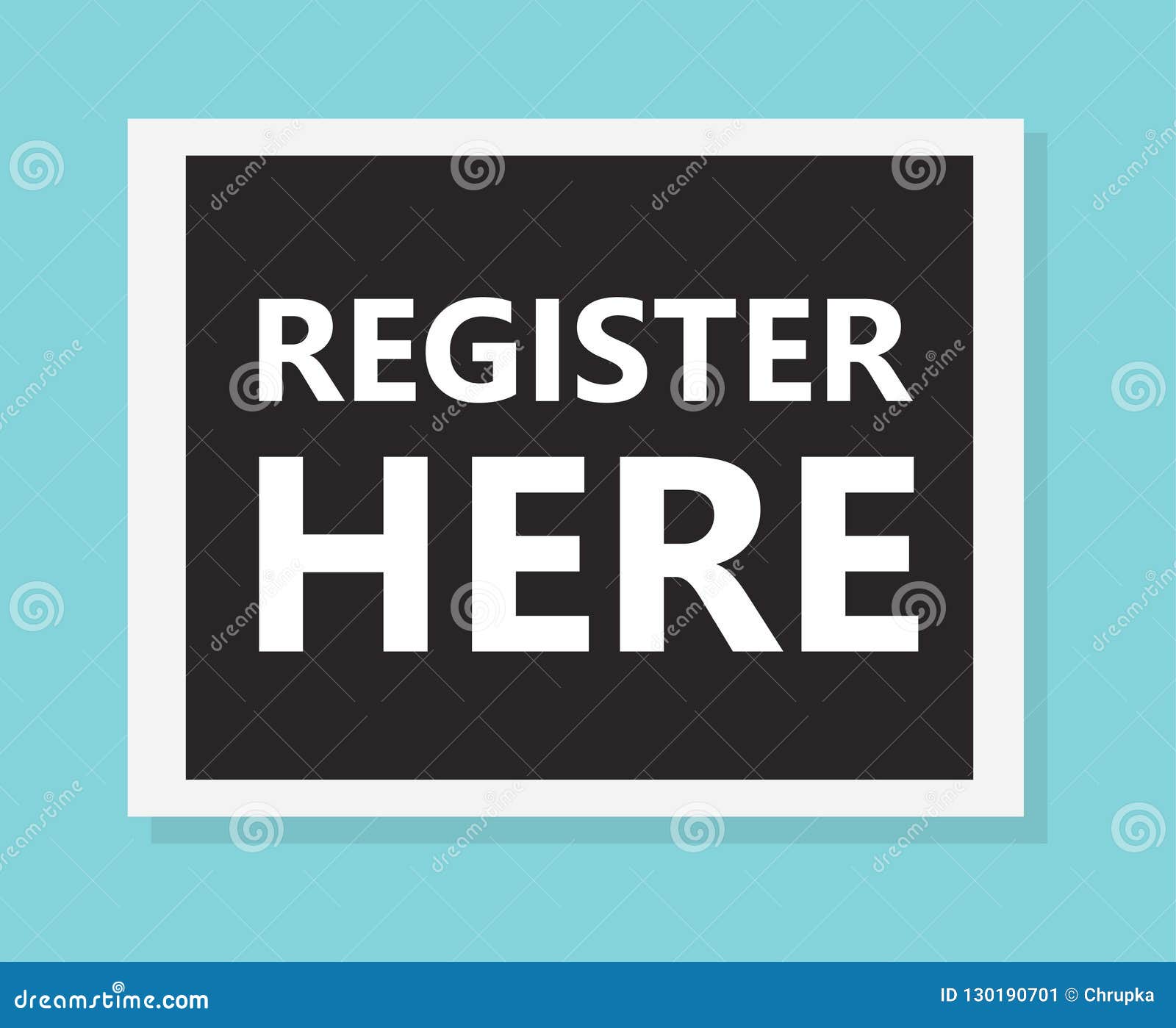 Register here concept stock vector. Illustration of business - 130190701