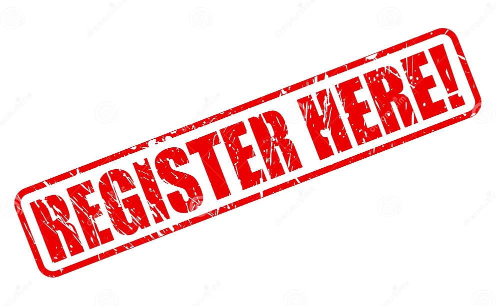 Register Here Red Stamp Text Stock Vector - Illustration of square ...