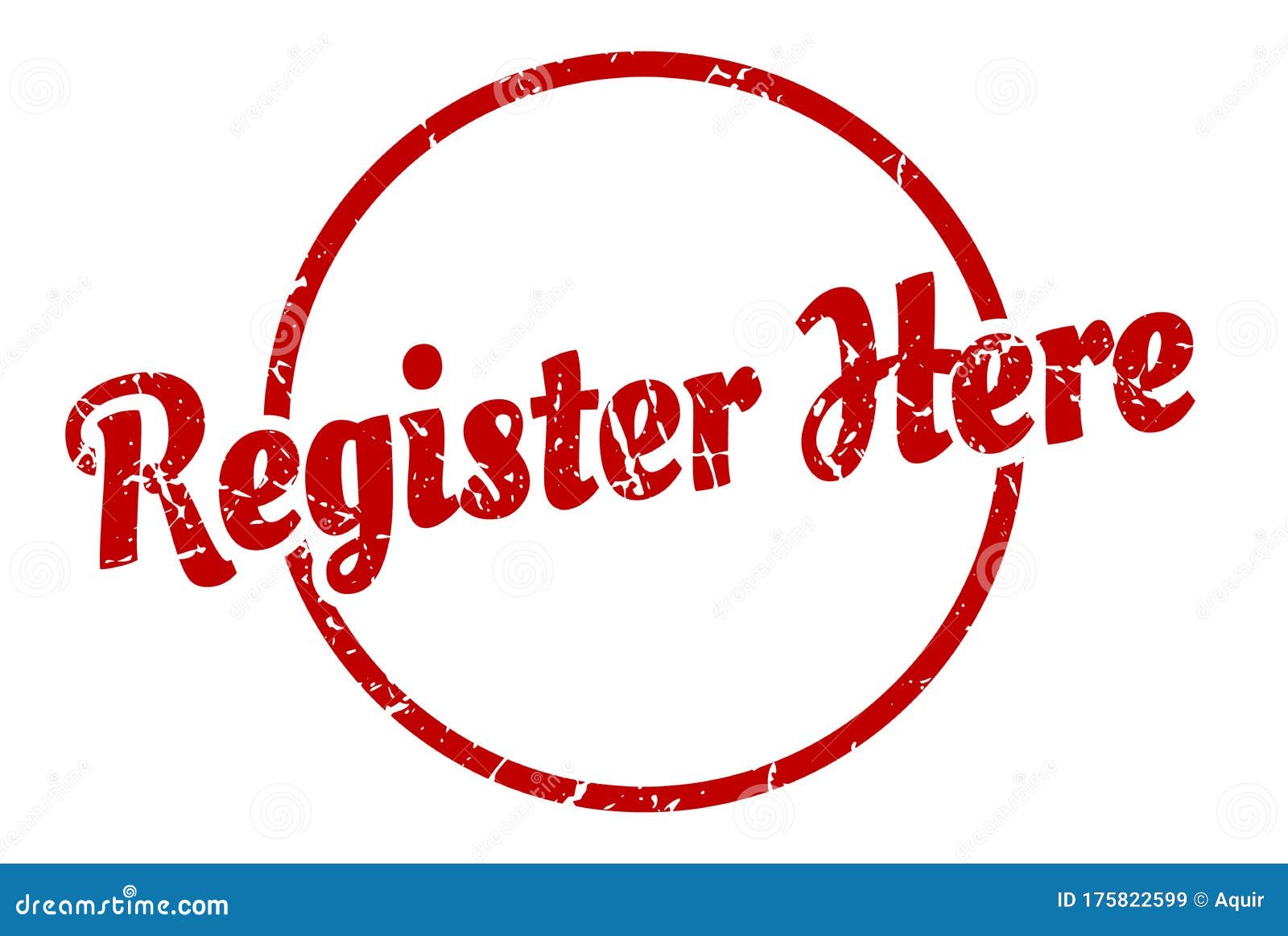 Register Here Sign. Register Here Round Vintage Stamp Stock Vector ...