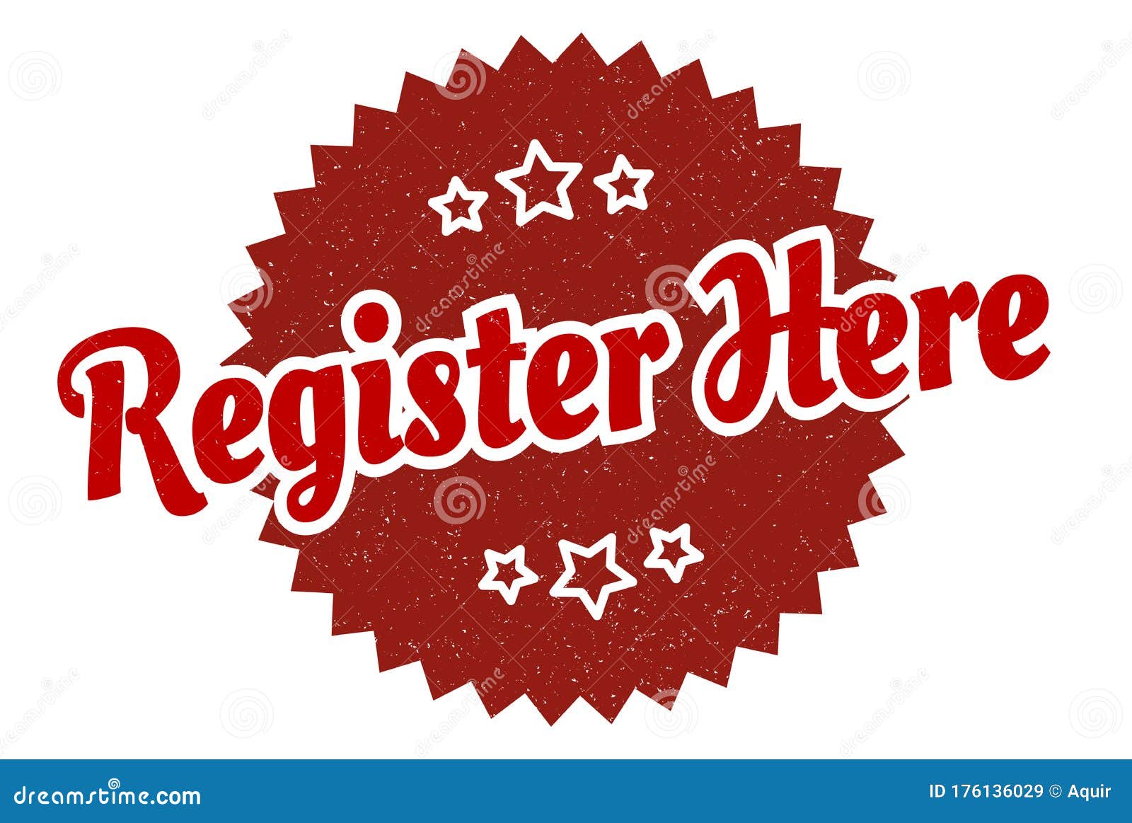 Register Here Sign. Register Here Vintage Retro Label Stock Vector ...