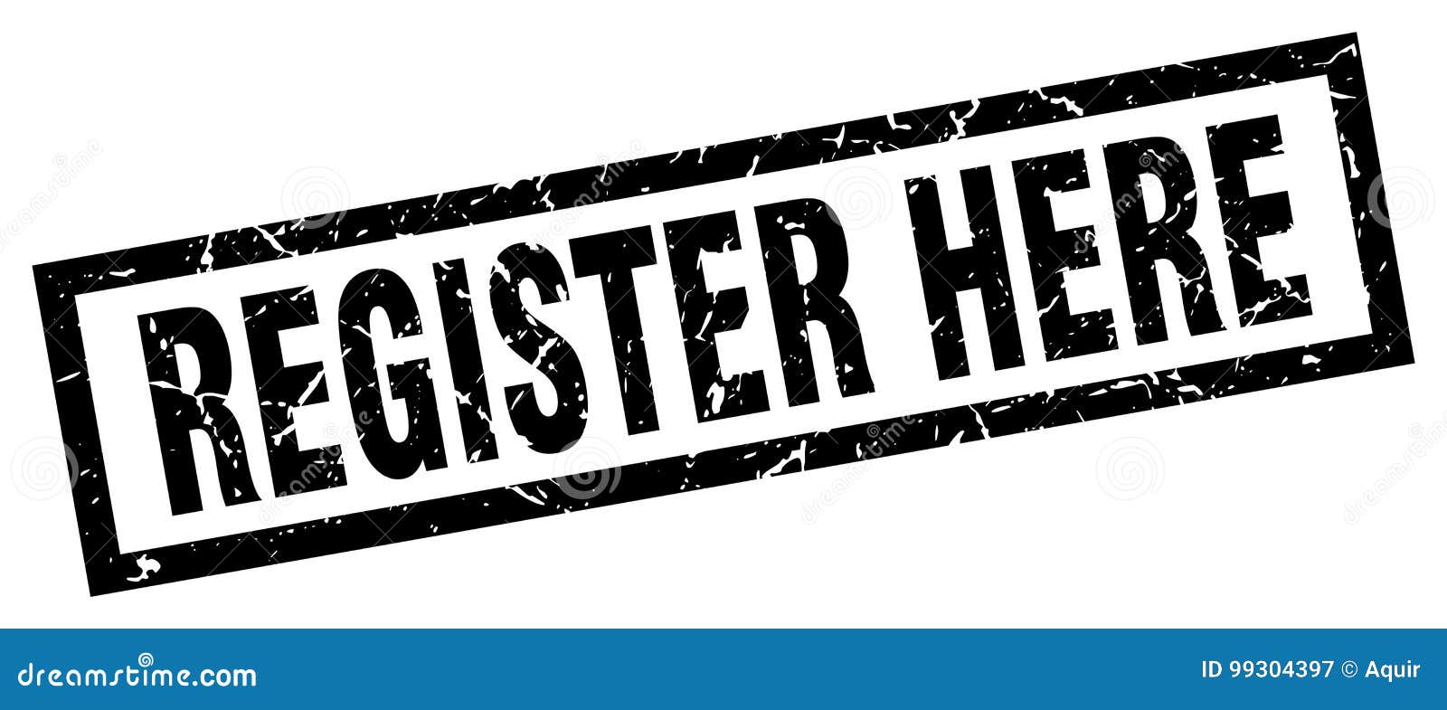 Register here stamp stock vector. Illustration of template - 99304397