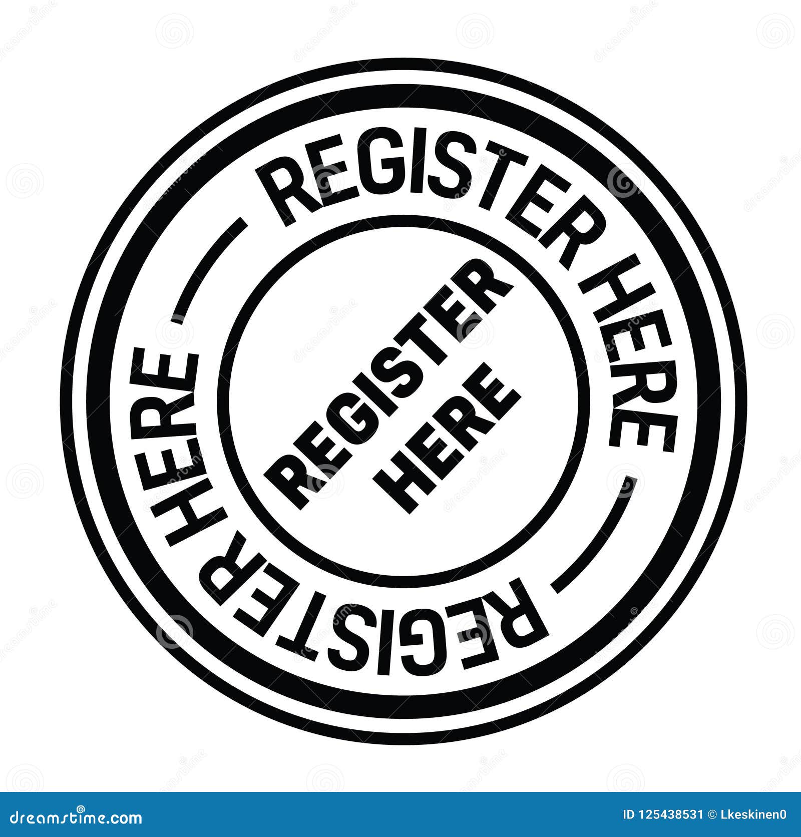 Register Here Stamp on White Stock Vector - Illustration of internet ...