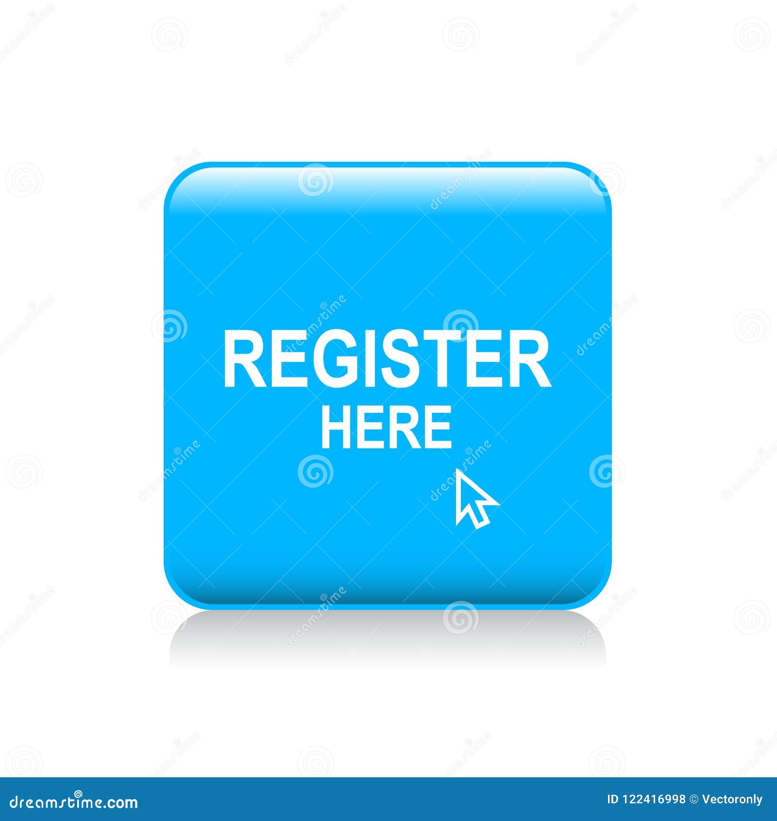 Login Here Register Web Button Icon Set. Signup Sign Red And Blue Color ...