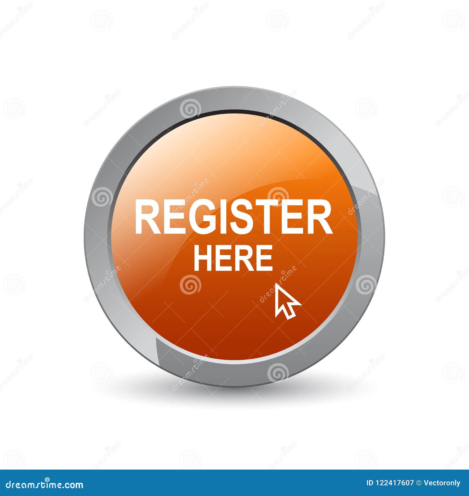 Register here stock illustration. Illustration of consumer - 122417607