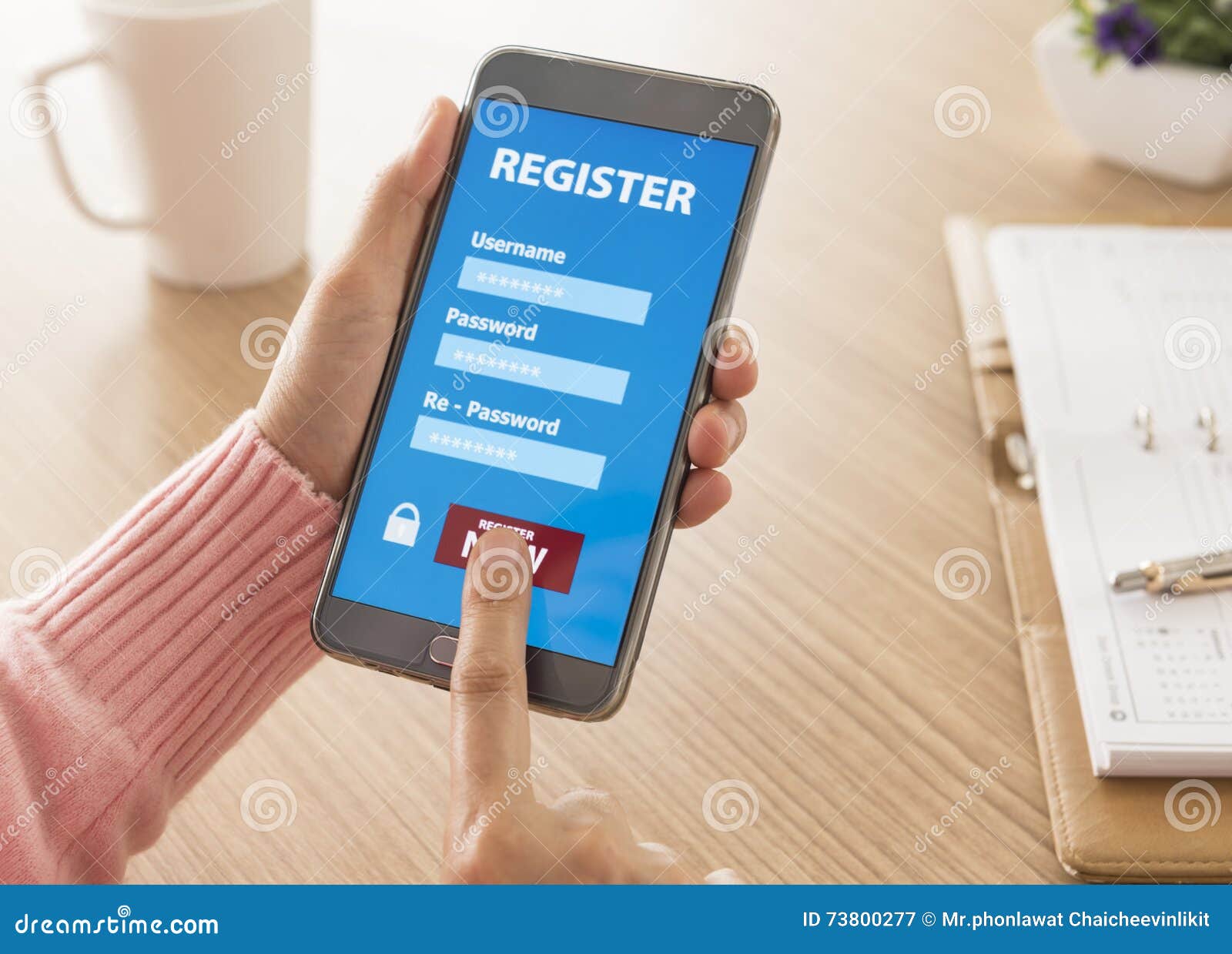 Register stock image. Image of member, online, form, advertising - 73800277