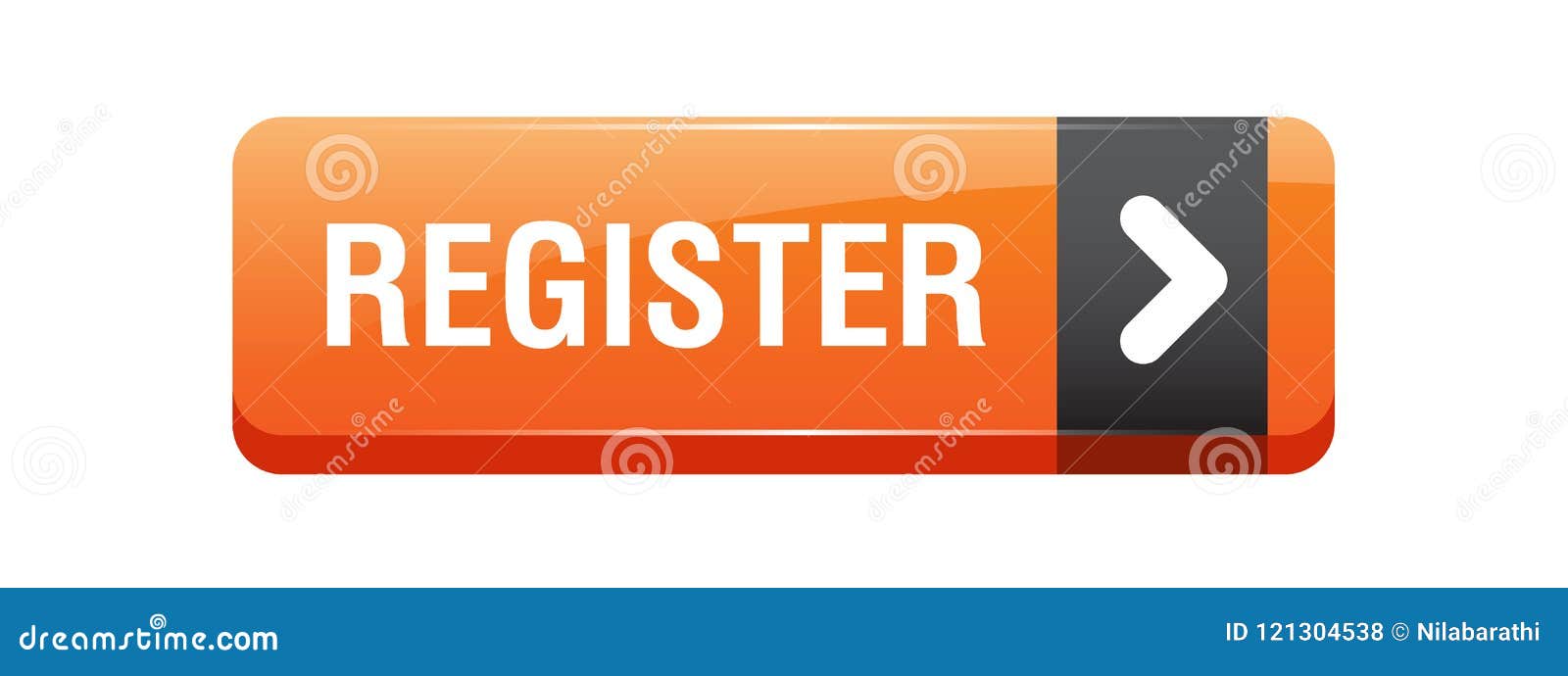 Register now button orange stock illustration. Illustration of select ...