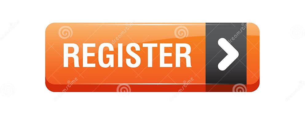 Register now button orange stock illustration. Illustration of select ...