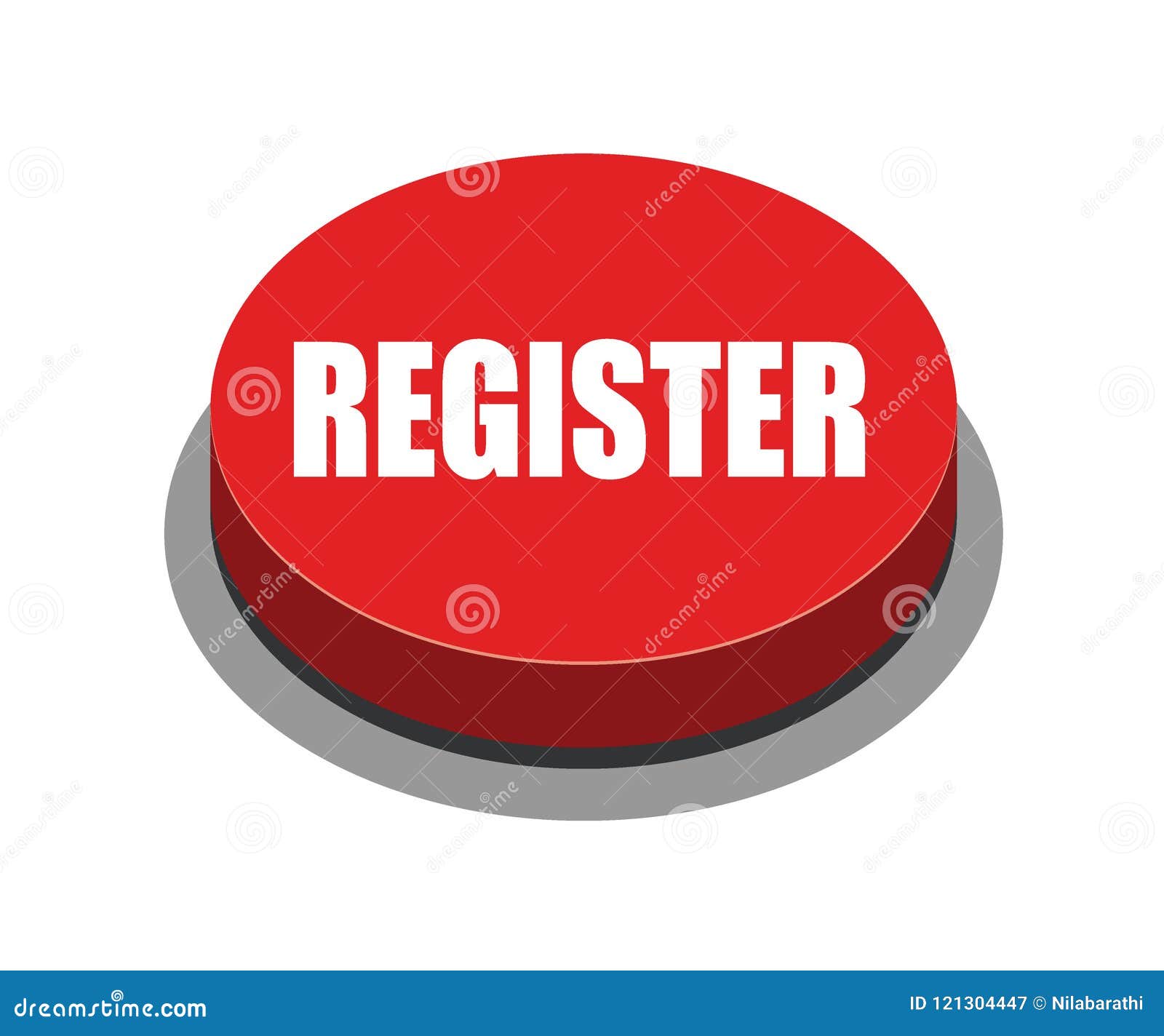 Register now button red stock illustration. Illustration of advertising ...