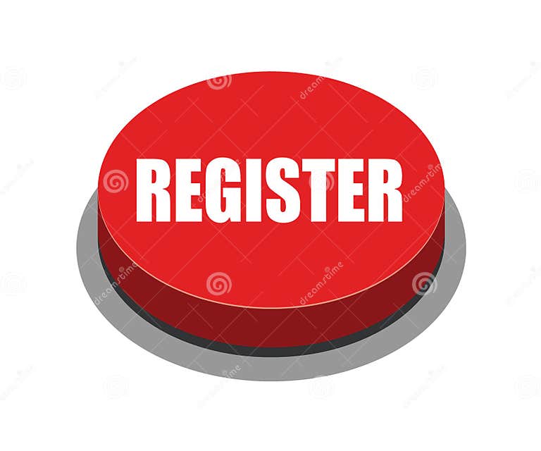 Register now button red stock illustration. Illustration of advertising ...