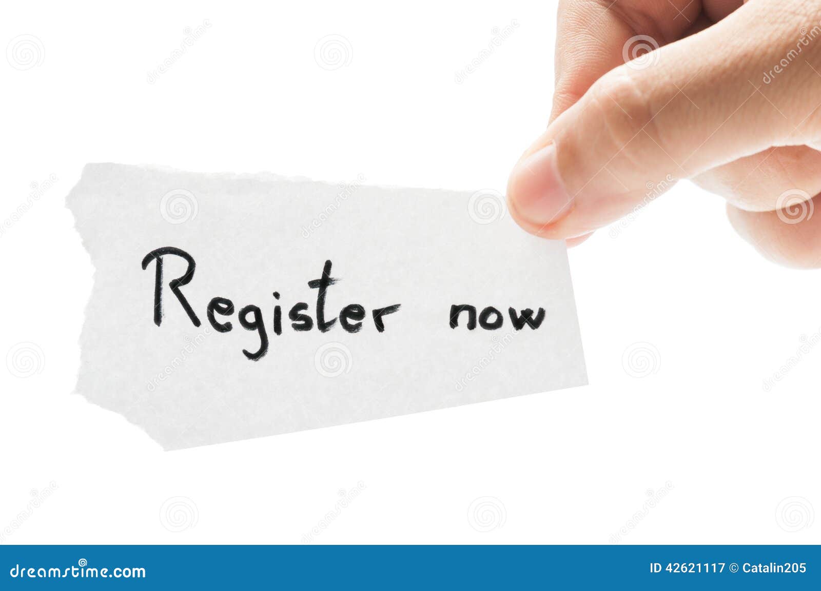 Register now stock image. Image of note, fingers, concept - 42621117