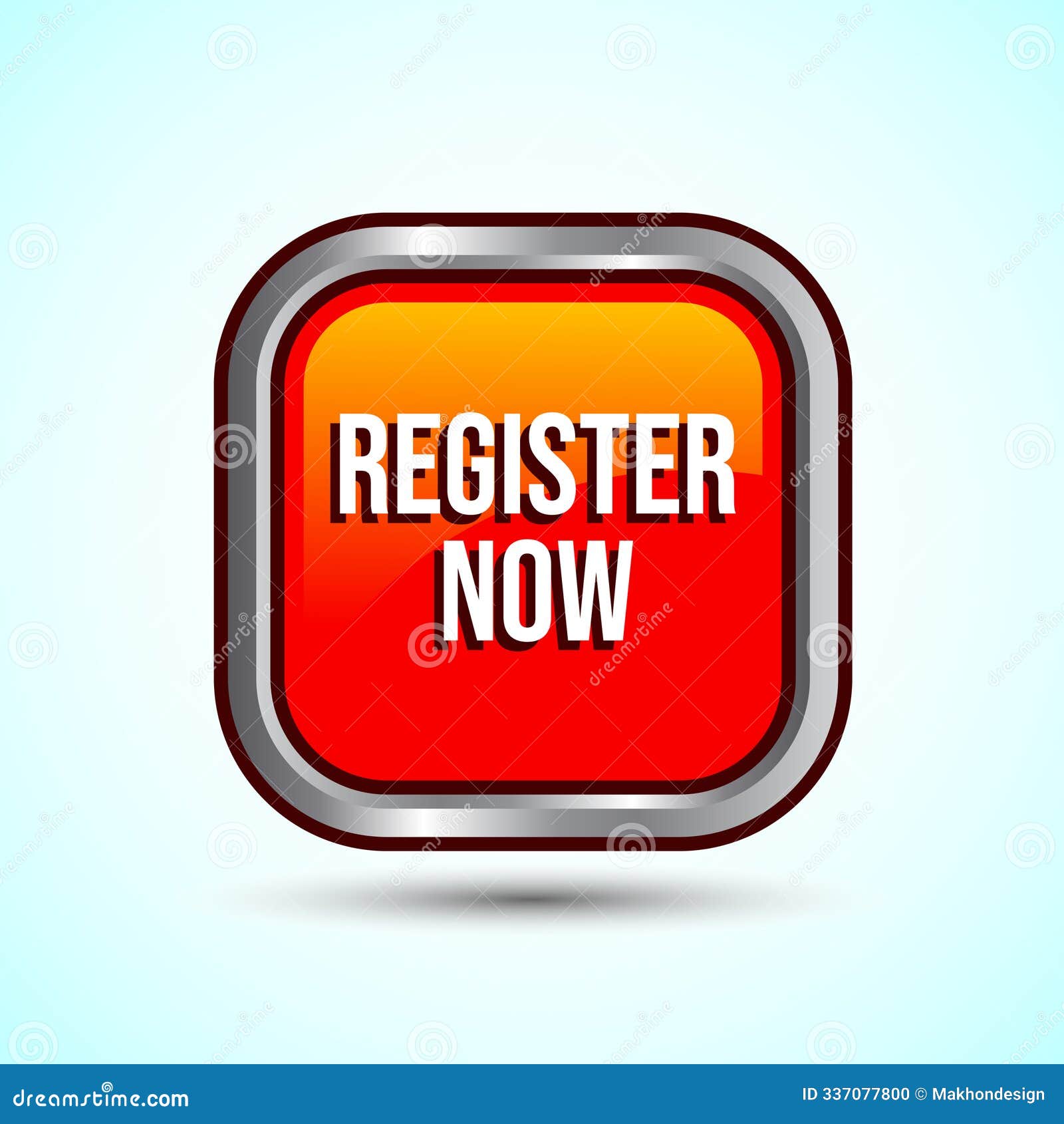 Register Now Icon Button Design Illustration Stock Vector ...