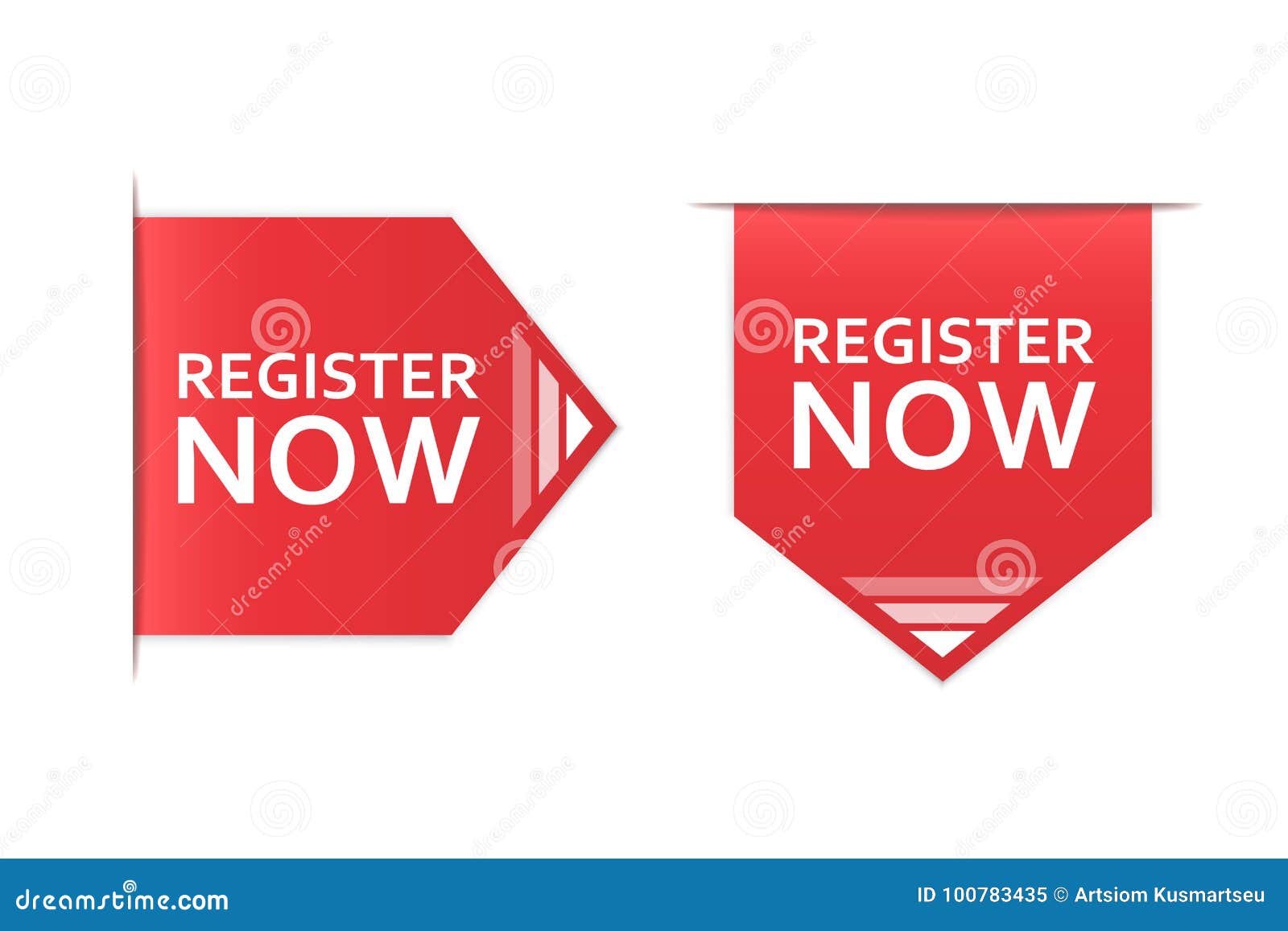 Register now label stock vector. Illustration of modern - 100783435