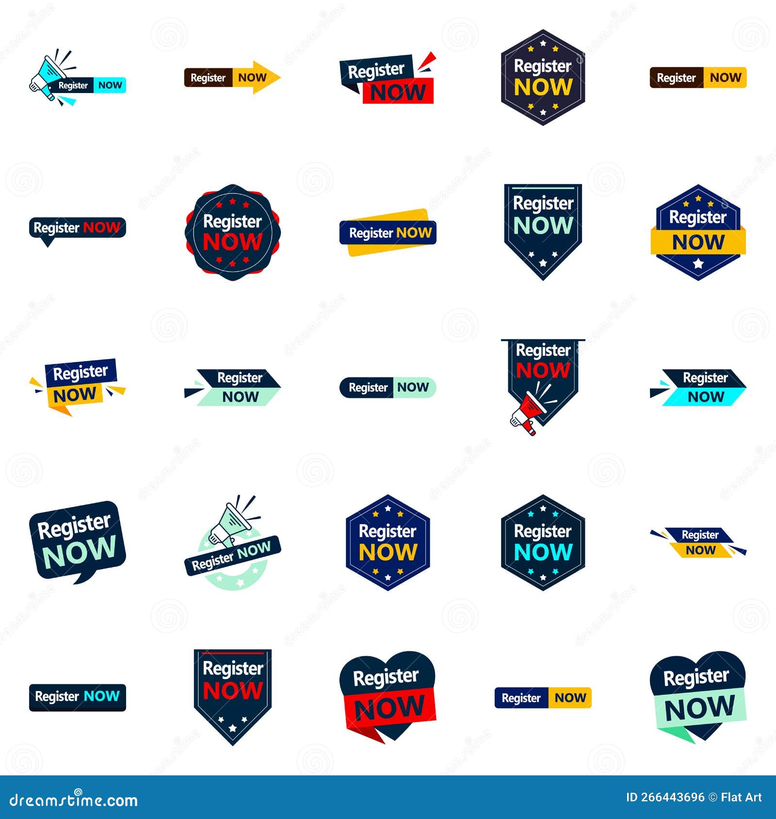 Register Now 25 Modern Typographic Designs To Spike Registration Stock ...