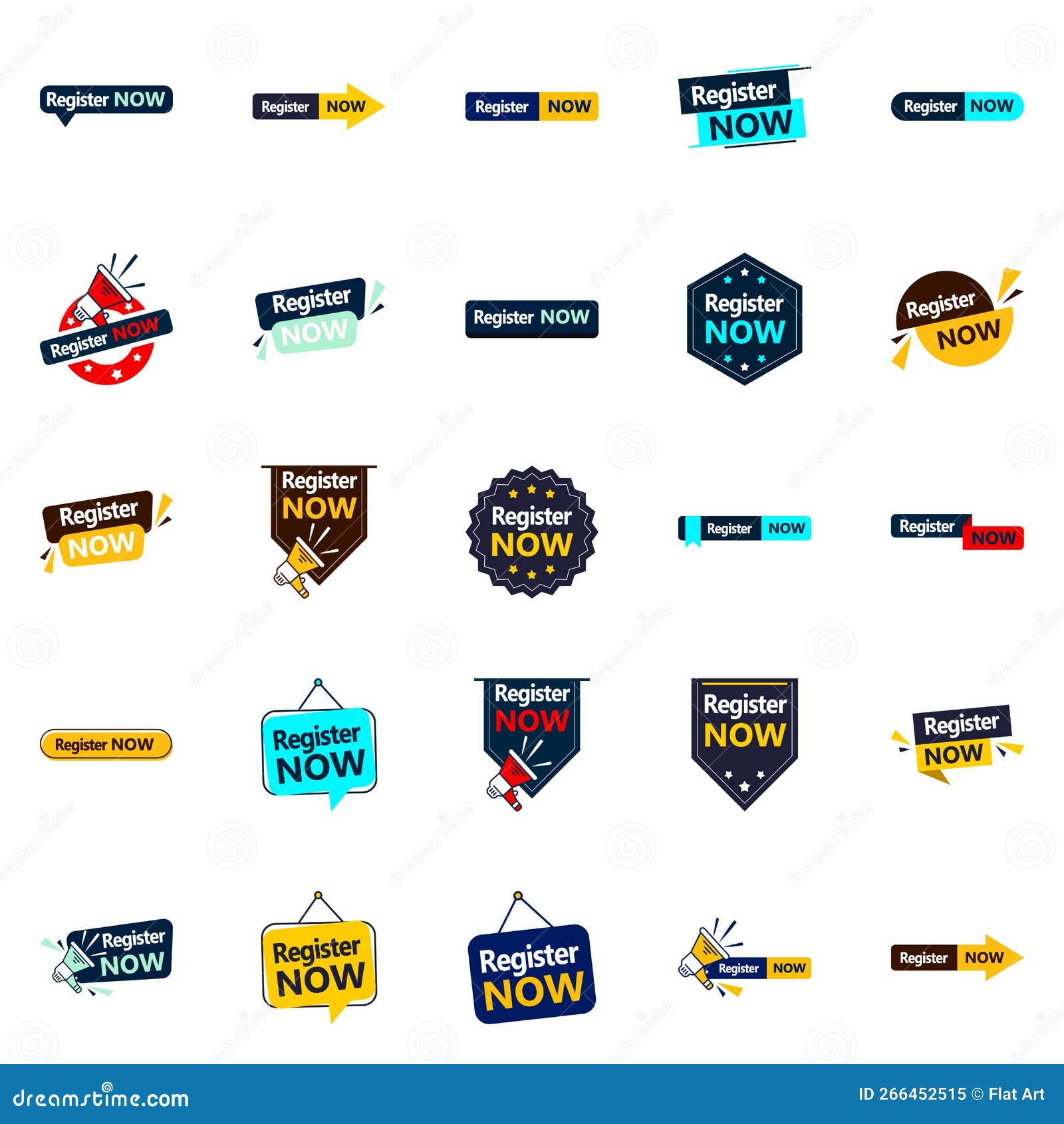 Register Now 25 Modern Typographic Designs To Spike Registration Stock ...