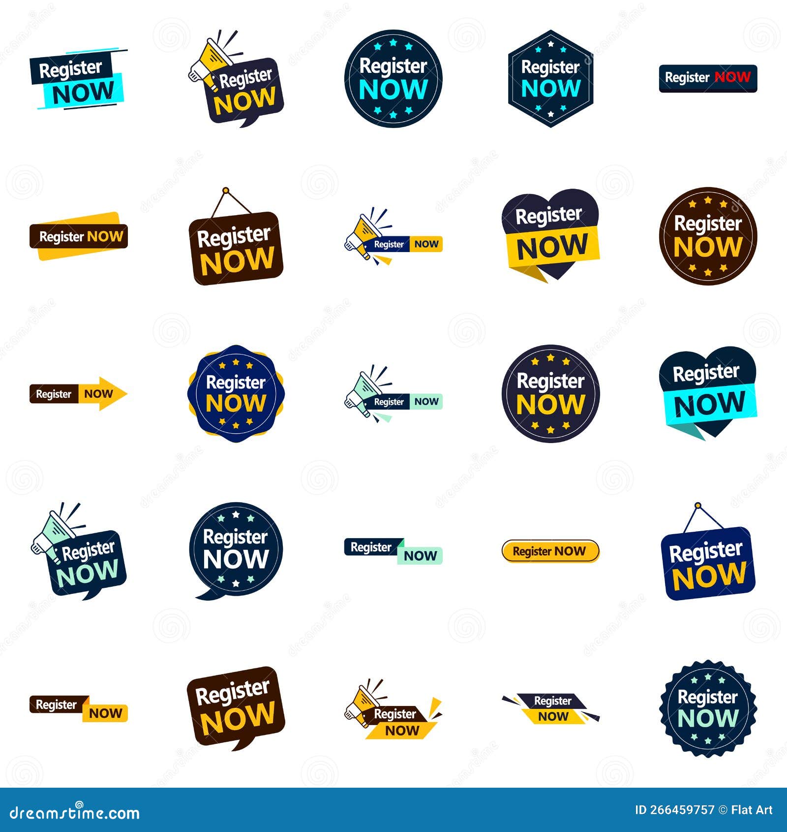 Register Now 25 Modern Typographic Elements for Promoting Registration ...