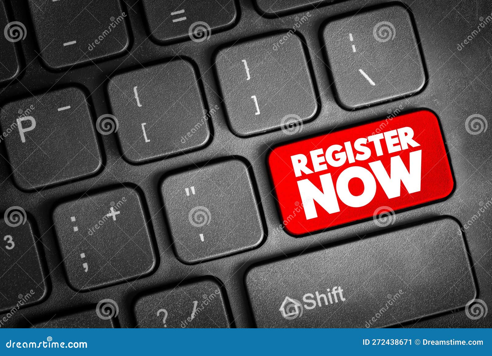 Register Now Text Button on Keyboard, Concept Background Stock Image ...