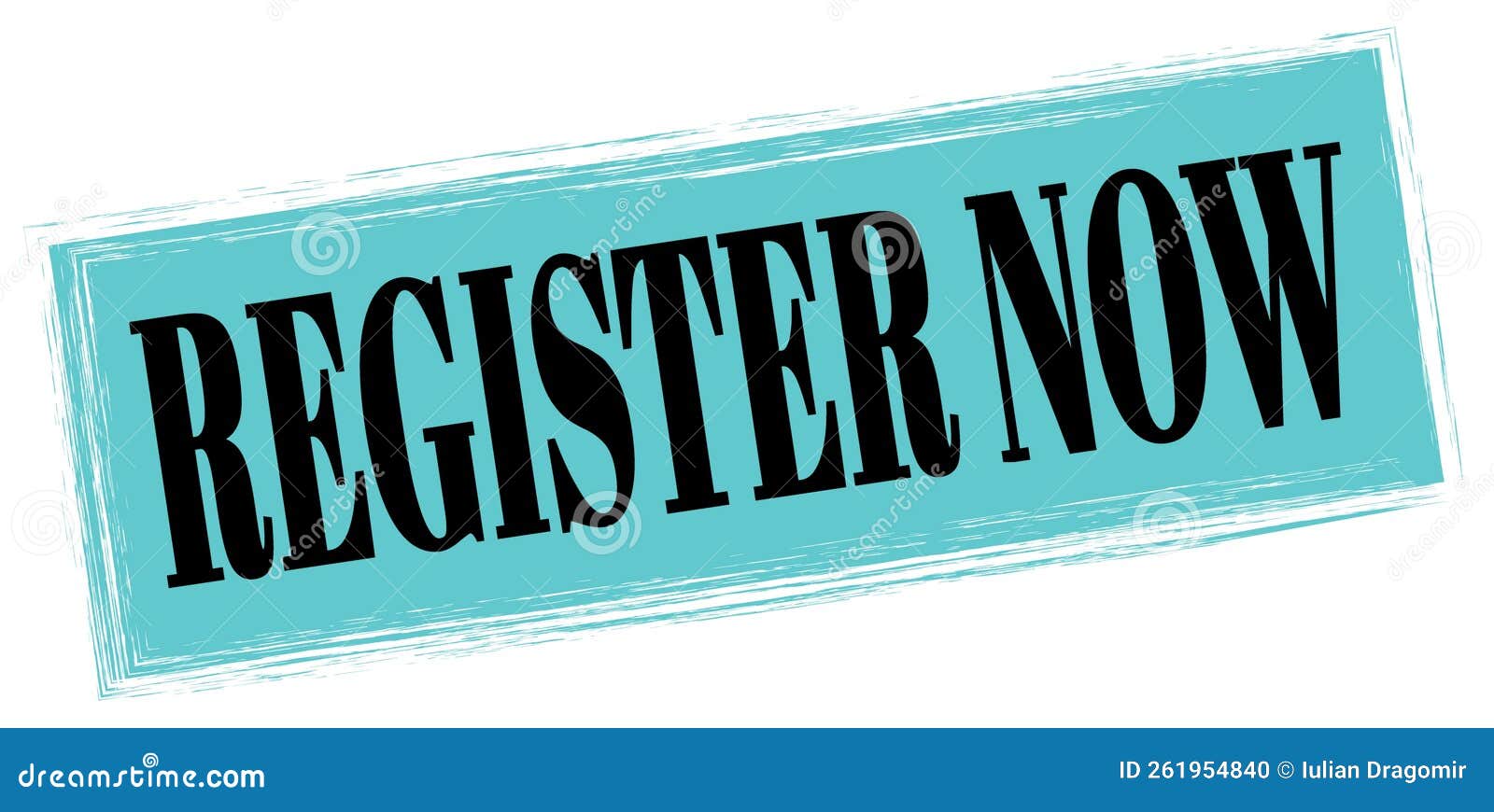 REGISTER NOW Text Written on Blue-black Stamp Sign Stock Illustration ...
