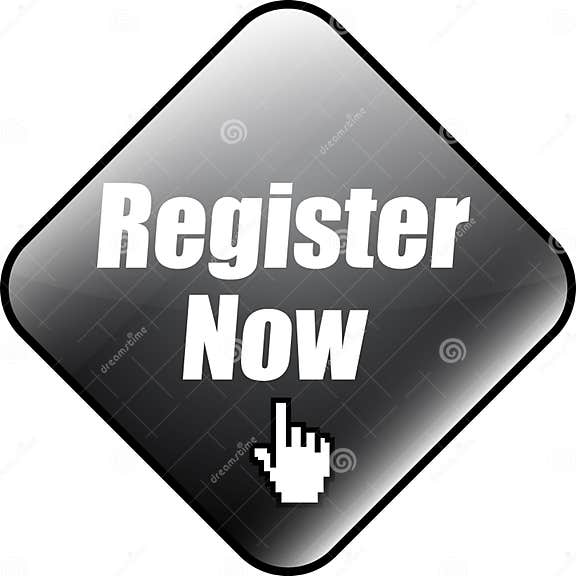 Register now web button stock illustration. Illustration of business - 120099589