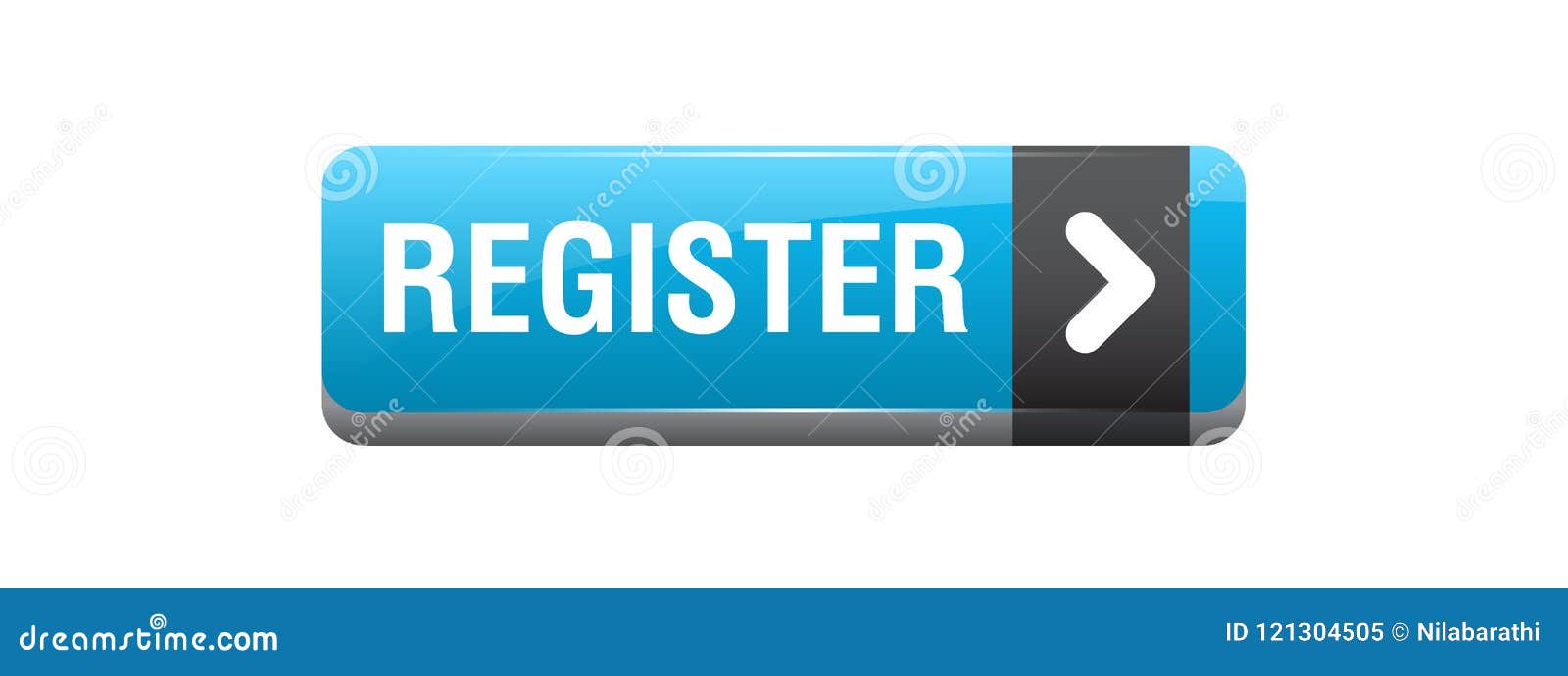 Register now button blue stock illustration. Illustration of abstract ...