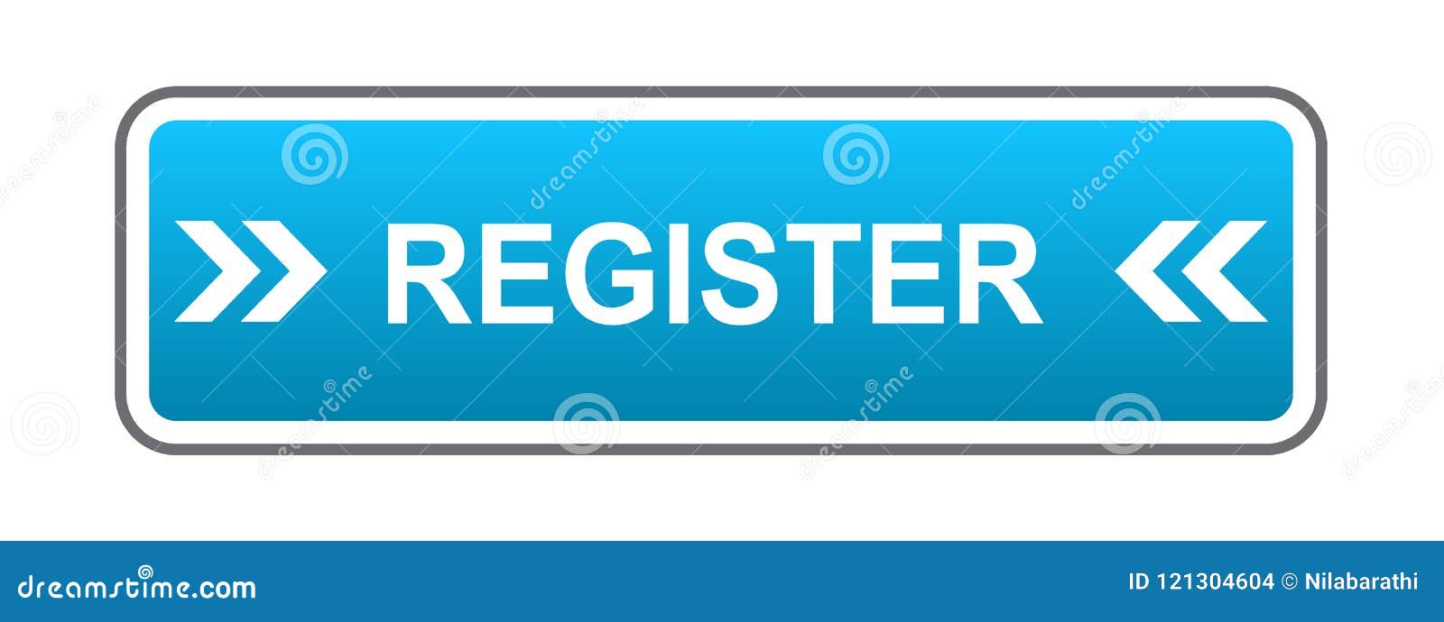 Register now button blue stock illustration. Illustration of modern ...