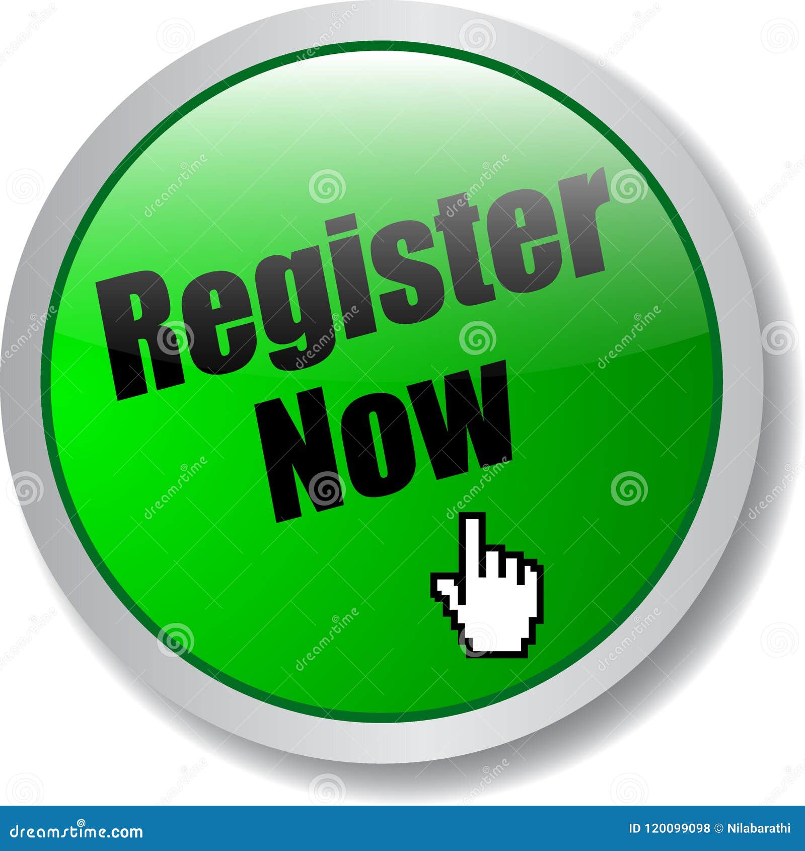 Register now web button stock illustration. Illustration of background - 120099098