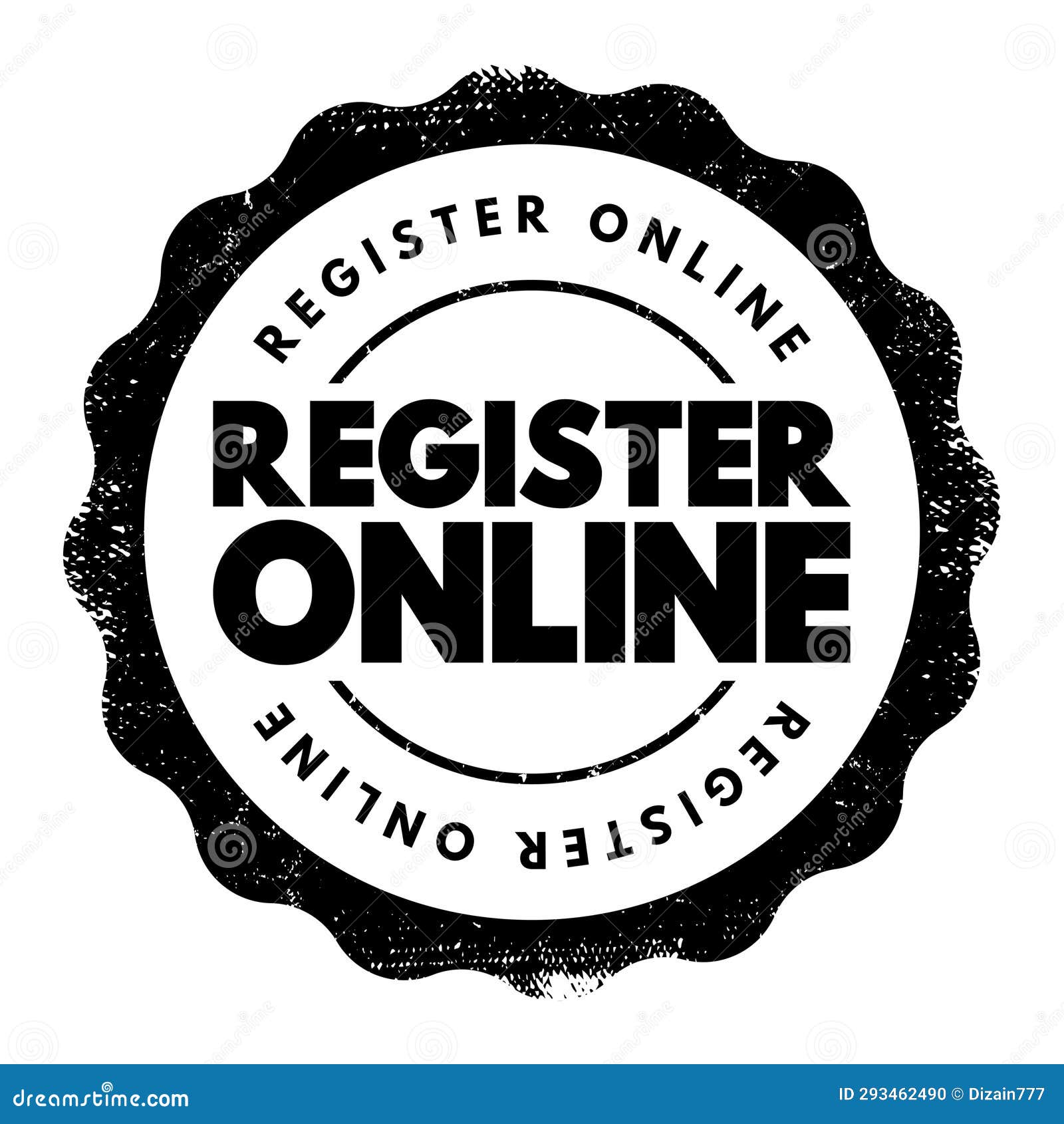 Register Online Text Stamp, Concept Background Stock Photo - Image of ...