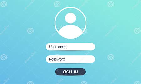 Register Page Design. Login Form Account User Password Identity Ui Web Log Screen Security ...