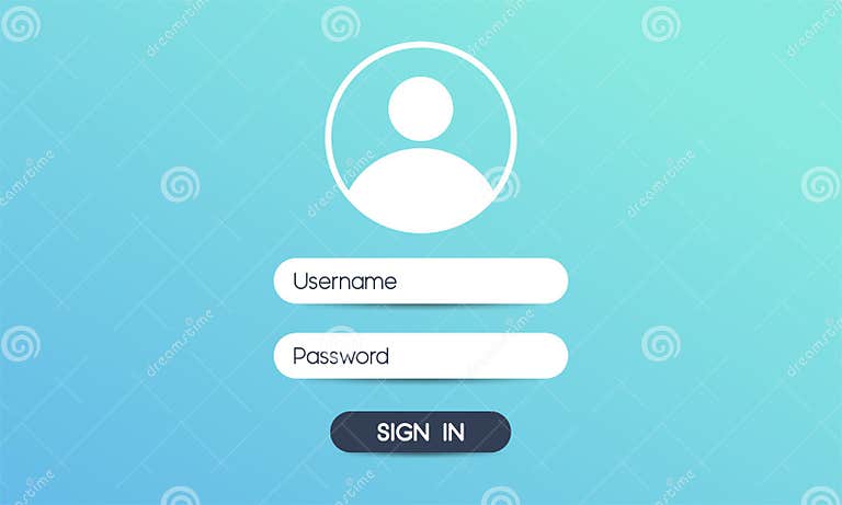 Register Page Design. Login Form Account User Password Identity Ui Web ...
