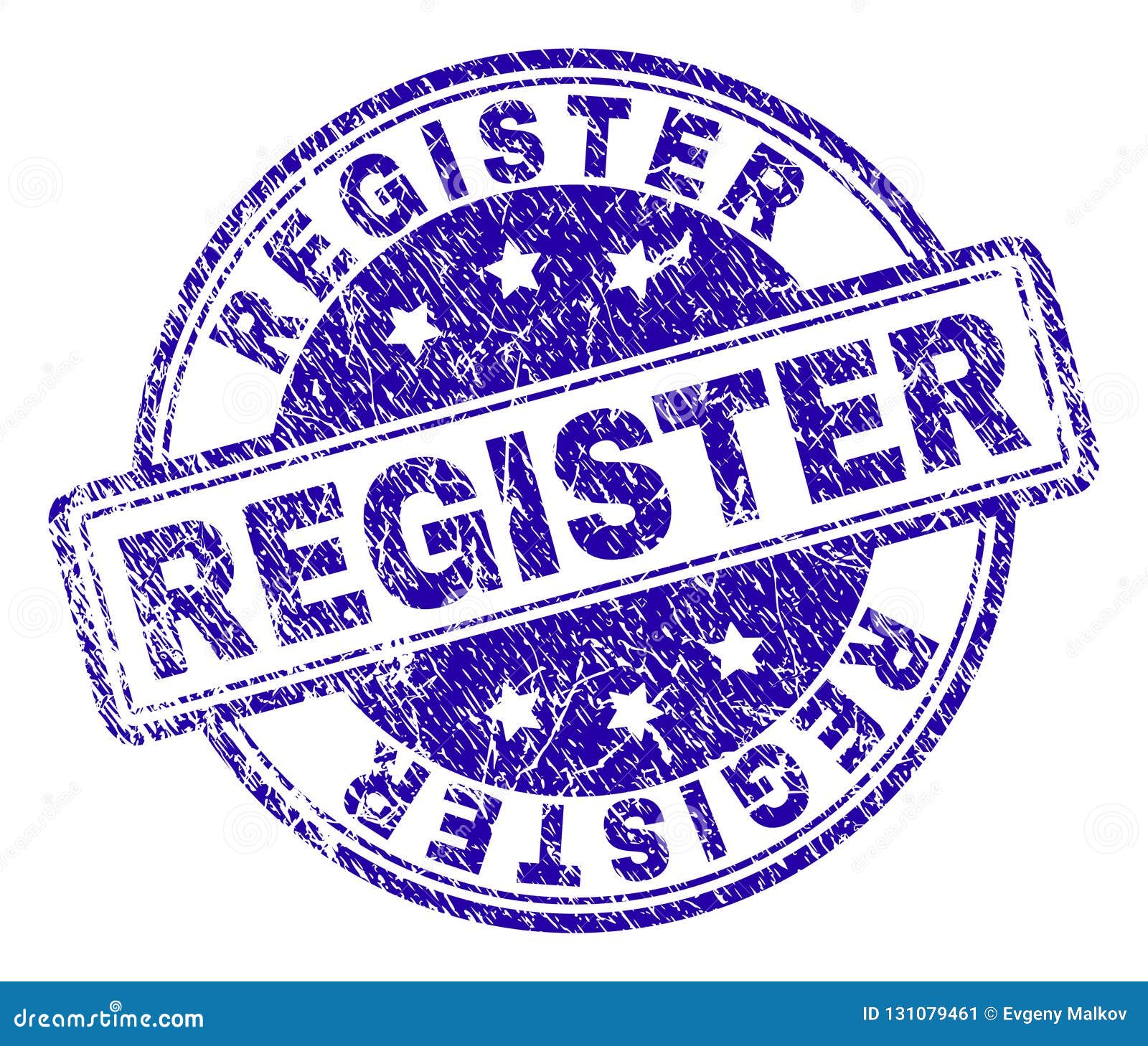 Scratched Textured REGISTER Stamp Seal Stock Vector - Illustration of ...